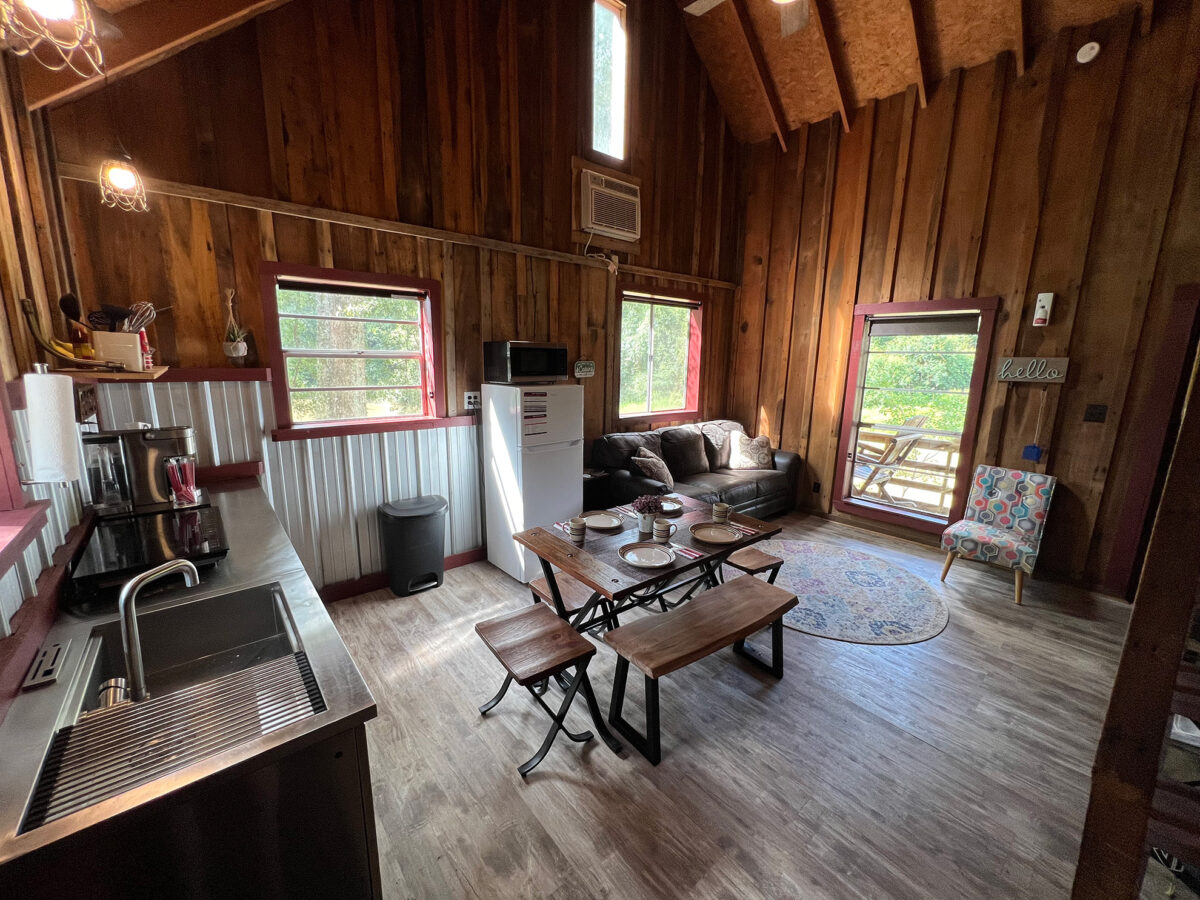 Riverfront Cabin #1 – Hidden Springs RV Resort